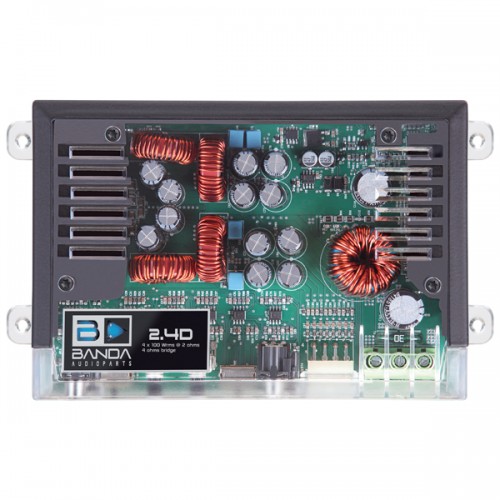 Banda Módulo Amplificador 2.4D Transparente 400W Rms Mono/Stereo